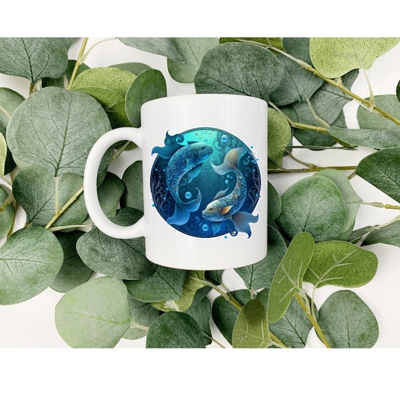 Kitchen | Custom Sublimated Pisces Zodiac 11 Oz Mug | Poshmark